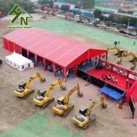 China 200 People Aluminium Frame Tent Red Colorful Large Wedding Marquee for sale