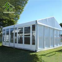China 180 People Aluminium Frame Tent Red Colorful Large Wedding Marquee for sale