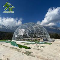 China Clear Geodesic Dome Tent 13m Diameter For Event Garden for sale