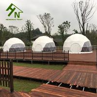 China White 3 People Small Geo Dome Tent For Living for sale