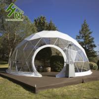 China Round PVC Door Small Geodesic Dome Tent For Event 48m Diameter for sale