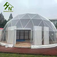 China Double Leaves Glass Door Big Geo Dome Tent For Event Igloo Dome Tent for sale