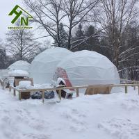 China White PVC Big Party Event Igloo Geodesic Dome Tent Install On The Snow for sale