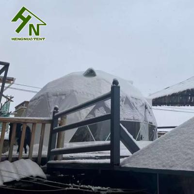 China Inflatable Geodesic Dome Tent Camping Igloo Geodesic Dome Tent Install On The Snow for sale