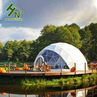 China Inflatable Geodesic Dome Tent Camping Igloo Geodesic Dome Tent Install On The Snow for sale