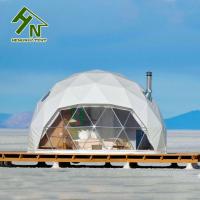 China 2 People Small Geo Dome Tent 5m 6m Diameter  For Living for sale