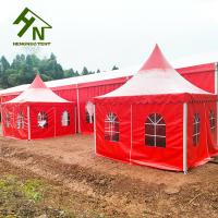 China Aluminum Alloy Frame Party Pagoda Event Tent  13 x 13ft Red Color for sale