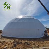 China 8m Geodesic Dome Tent Double Glass Door Clear Bay Window For Event for sale
