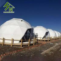 China Waterproof 6m Diameter Geo Dome Tent For Living Camping for sale