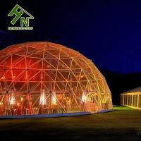 China 14m Transparent PVC  Igloo Geodesic Dome Tent For Big Party Exhibition for sale