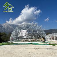 China 14m Transparent PVC  Igloo Geodesic Dome Tent For Big Party Exhibition for sale