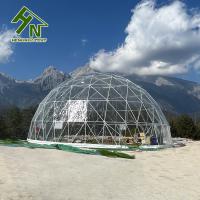 China 14m Transparent PVC  Igloo Geodesic Dome Tent For Big Party Exhibition for sale