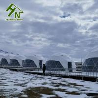 China Waterproof 4 People Geodesic Dome Tent 7m 8m Diameter For Living for sale