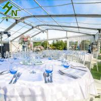China 60m Arcum Roof Outdoor Event Tents Hot DIP Galvanized 100 Person Wedding Tent for sale