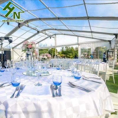 China 60m Arcum Roof Outdoor Event Tents Hot DIP Galvanized 100 Person Wedding Tent for sale