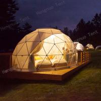 China Resort Geodesic Dome Tent 13ft Q235 Galvanized Steel Pipe Eco Friendly Tents for sale