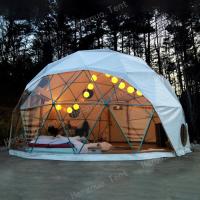 China Resort Geodesic Dome Tent 13ft Q235 Galvanized Steel Pipe Eco Friendly Tents for sale