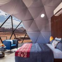 China Geodesic Dome Glamping Prefabricated Tents Metal Frame Camping Tourism for sale