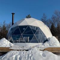 China 2022 Popular Design Winter Warm Outdoor Glamping Geodesic Dome Tent On Mountains for sale