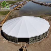 China Ridge Height 8.7m Aluminum Multi Sided Tent Hexagon Shape PVC Fabric Tent for sale