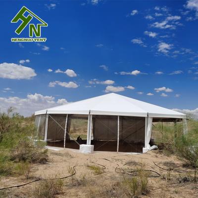 China Permanent Structure Outdoor Hexagon Marquee Tent Canopy Wedding Party Event for sale