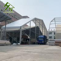 China PVC Coated Polyester Clear Plastic Tent Outdoor Arcum Roof 500 People Capacity for sale
