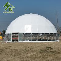 China 2 Ventilation Window Igloo Dome Tent 15m Diameter Exhibition Transparent for sale