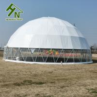 China 2 Ventilation Window Igloo Dome Tent 15m Diameter Exhibition Transparent for sale