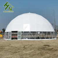 China 2 Ventilation Window Igloo Dome Tent 15m Diameter Exhibition Transparent for sale