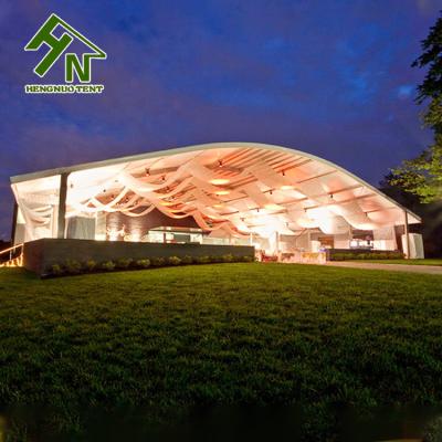 China Flame Restardant Anchor Span Tent Arcum Shape Aluminum Structure for sale