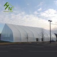 China Peach Shape Curved Event Tent Aluminum Frame Black Out Roof Cover for sale