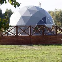 China Fire Resistant Glamping Tent Outdoor Camping Dome Tents For 4 Seasons for sale