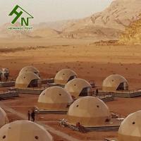 China Full Accessories Desert Geodesic Dome Tent Wind Resistant 4 Season Resort House Tent for sale