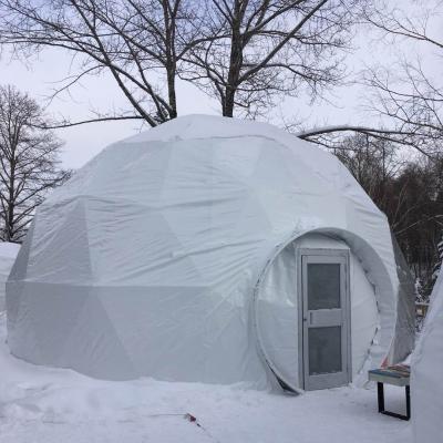 China 2022 Popular Design Winter Warm Outdoor Glamping Geodesic Dome Tent On Mountains for sale