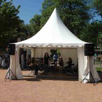 China Aluminum Alloy Frame White Canopy 5X5m Pagoda Event Tent For Sale for sale