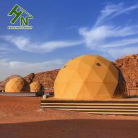 China Good Ventilation Strong Steel Frame camping Dome Tent For Desert  Resorts for sale