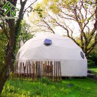 China hot-dip Galvanized steel outdoor glamping house living dome tent for tourist attrations for sale