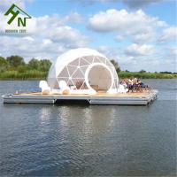 China Glamping Family Geodesic Dome Tent Kits Prefab Houses Shower Room Included for sale