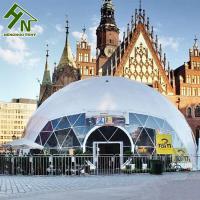 China 12mm Thickness Heat Insulation Round Dome Tent Galvanized Steel Frame Yurt for sale