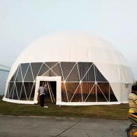 China 20m Large Geodesic Dome Tent Waterproof Hemisphere Outdoor Restaurant for sale