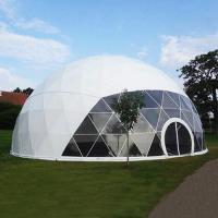 China 20m Large Geodesic Dome Tent Waterproof Hemisphere Outdoor Restaurant for sale