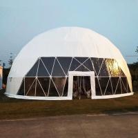 China 20m Large Geodesic Dome Tent Waterproof Hemisphere Outdoor Restaurant for sale