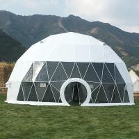 China 20m Large Geodesic Dome Tent Waterproof Hemisphere Outdoor Restaurant for sale