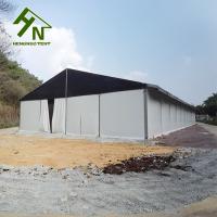 China Antibacterial Outdoor Temporary Warehouse Tent PVC Canvas 3m To 50m Wide Tents for sale