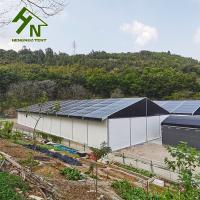 China Antibacterial Outdoor Temporary Warehouse Tent PVC Canvas 3m To 50m Wide Tents for sale