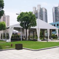 China Aluminum Frame 50x100 Tent Clear Span PVC Wedding Event Party Marquee for sale