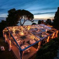 China Outdoor Party Clear Wedding Marquee Tent PVC Fabric 15x20 SGS Certification for sale