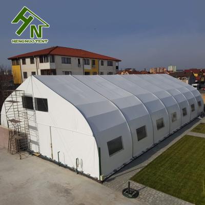 China 18x36m Double Layers Cover Outdoor Tennis Court Curved Event Marquee for sale
