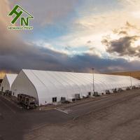 China Curved 30m Wide Portable Garage Tent Permanent Logistics Storage Shelter Marquee for sale