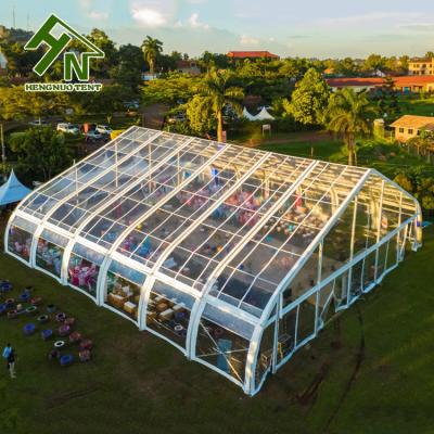 China 30x50m Arcum Canvas Party Tent Transparent PVC For Wedding Party for sale
